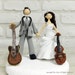 Custom Wedding Cake Topper - Musician Couple Guitar and Violin ...