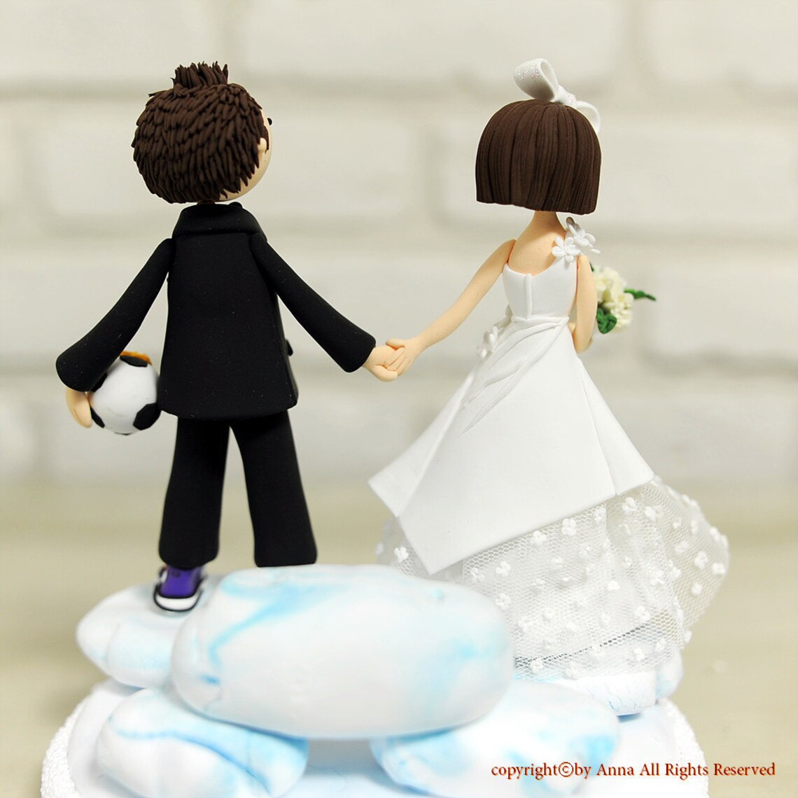 Cute Couple Caricature Custom Wedding Cake Topper Decoration | Etsy