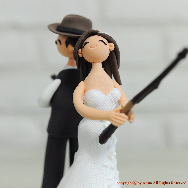 Custom Wedding Cake Topper Detective Couple - Etsy