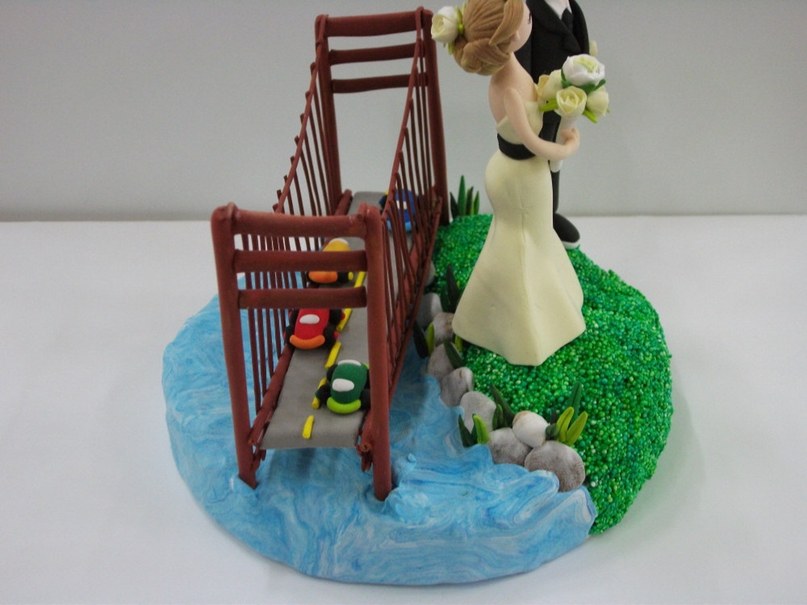 Golden Gate Bridge Wedding Cake Topper Decoration Gift - We Love San ...