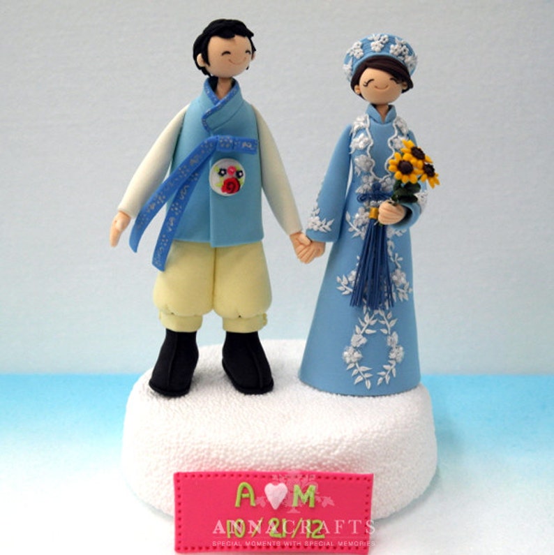 Custom Cake Topper wearing Traditional Outfit - Etsy