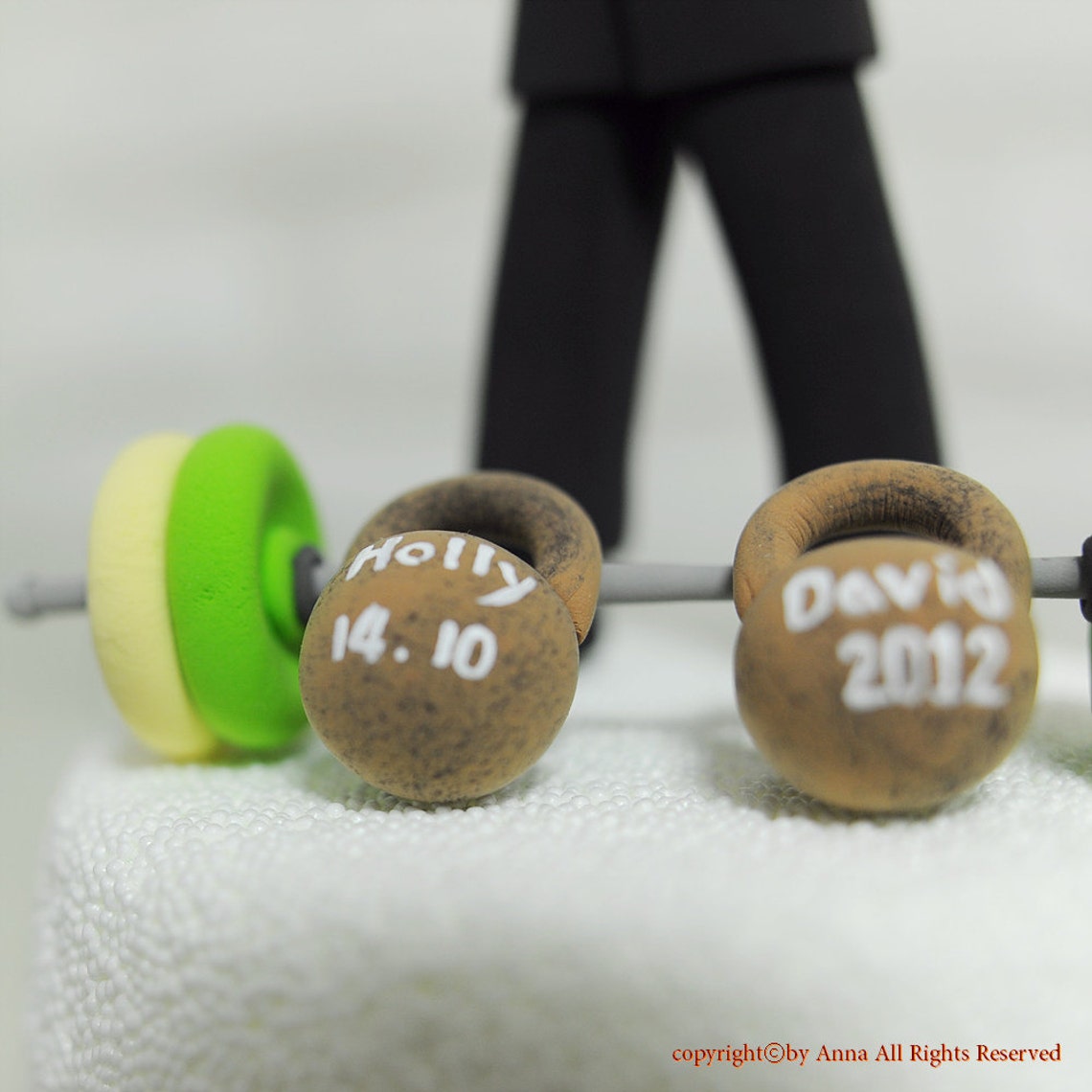 Weightlifting Pose Custom Wedding Cake Topper Decoration Gift - Etsy