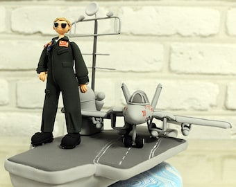 Fighter Pilot Wedding Cake Topper | Etsy