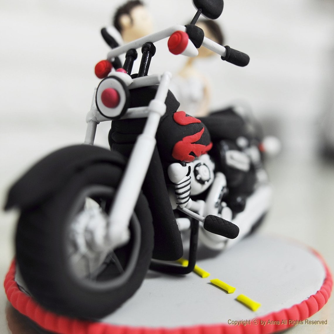 Harley Davidson Bike Custom Wedding Cake Topper, Decoration, Gift ...