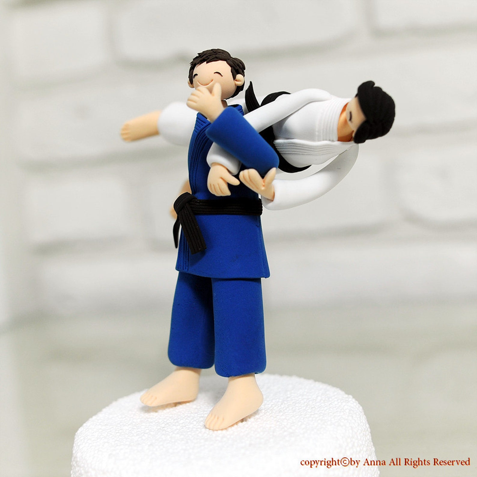 Jiu Jitsu Judo Sports GI Personalized Wedding Cake Topper - Etsy