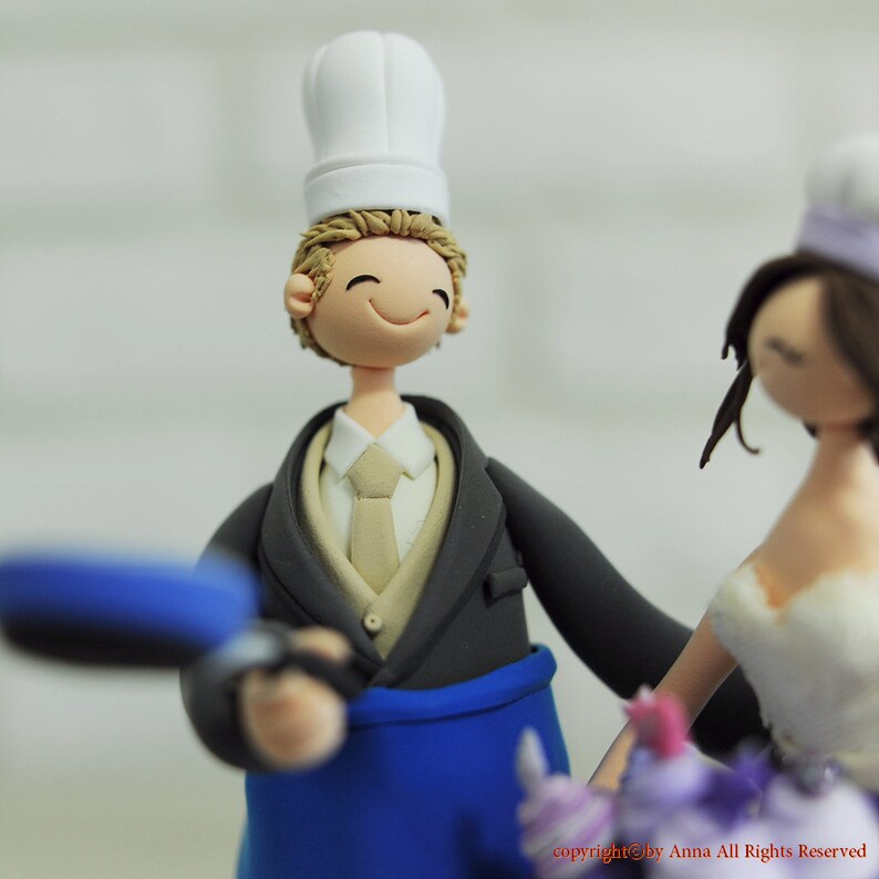 Chef Couple Custom Wedding Cake Topper Decoration Gift - Etsy