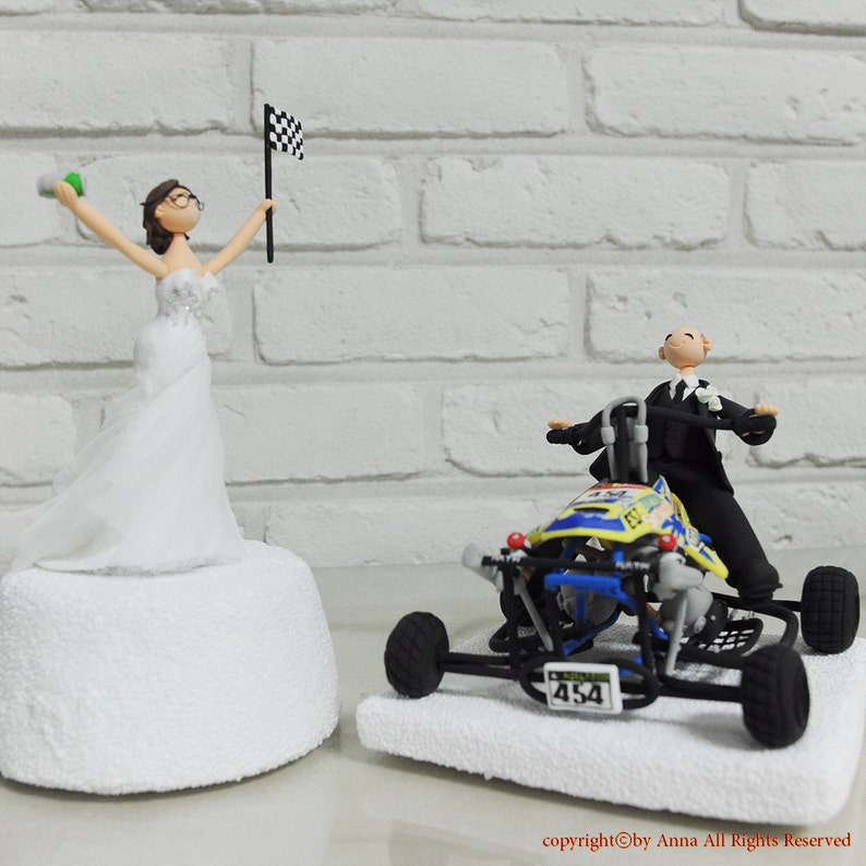 ATV Four Wheel Rider Custom Wedding Cake Topper Decoration - Etsy