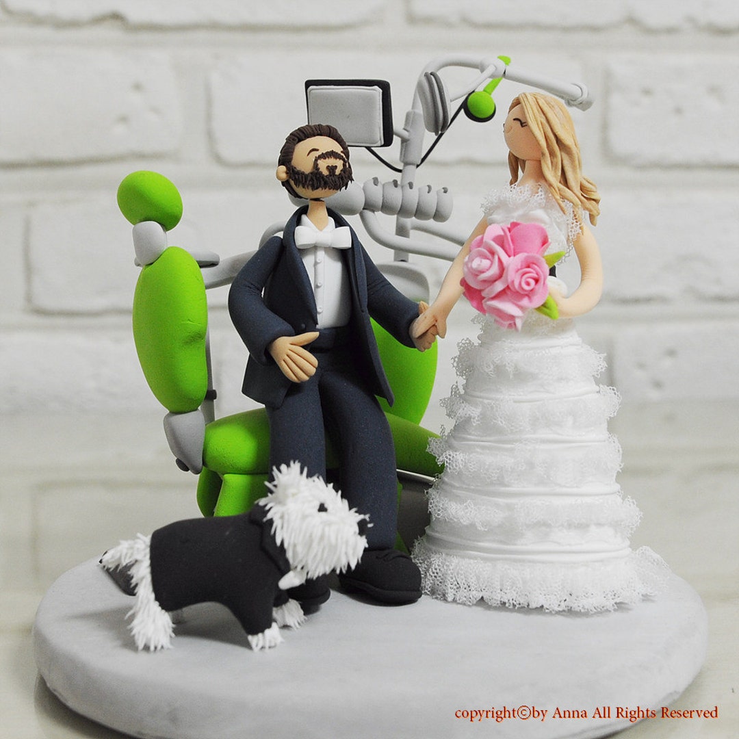 Dentist Doctor Custom Wedding Cake Topper Decoration Gift - Etsy