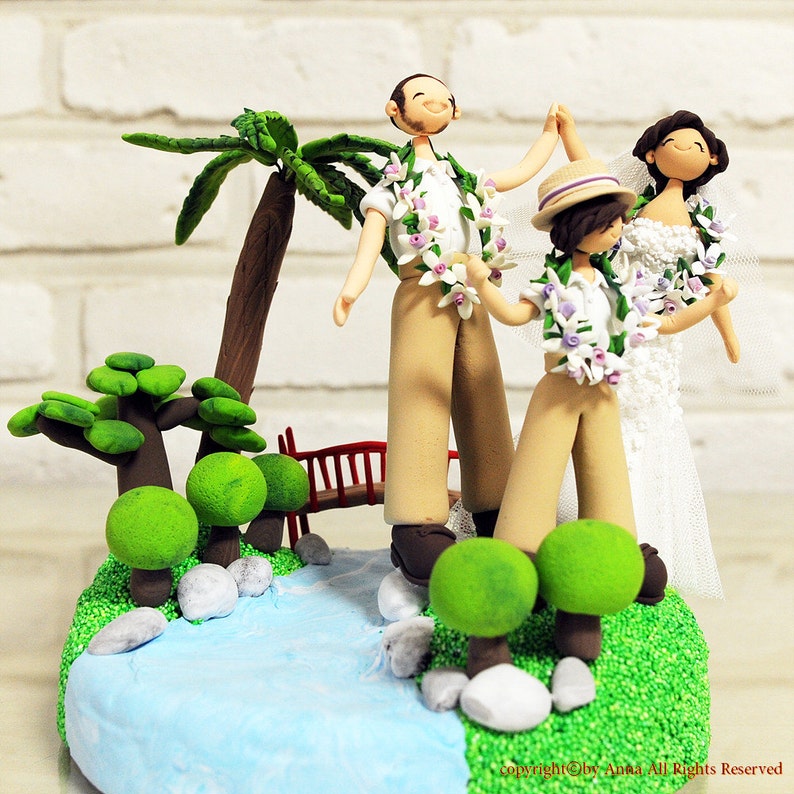 Outdoor Garden Theme Custom Wedding Cake Topper Decoration - Etsy