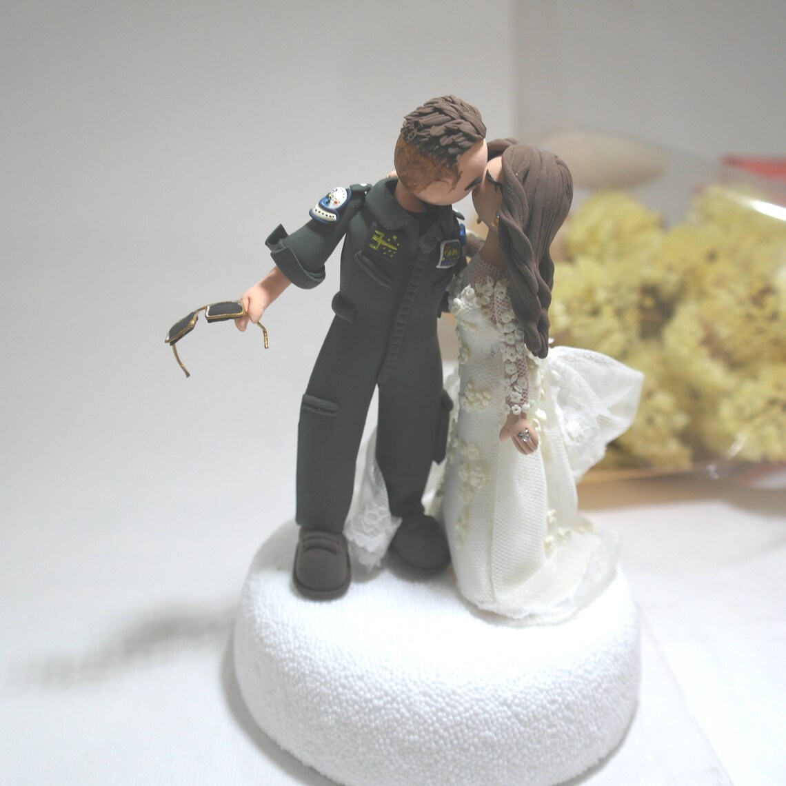 Pilot Military Theme Wedding Cake Topper | Etsy