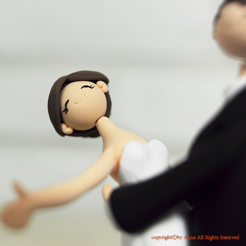 Cute Couple Wedding Cake Topper Gift Decoration Be in the | Etsy