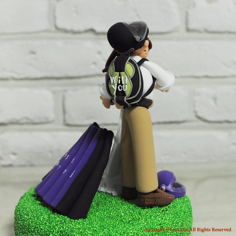 Custom Wedding Cake Topper Sky Diving Jumping Gift | Etsy