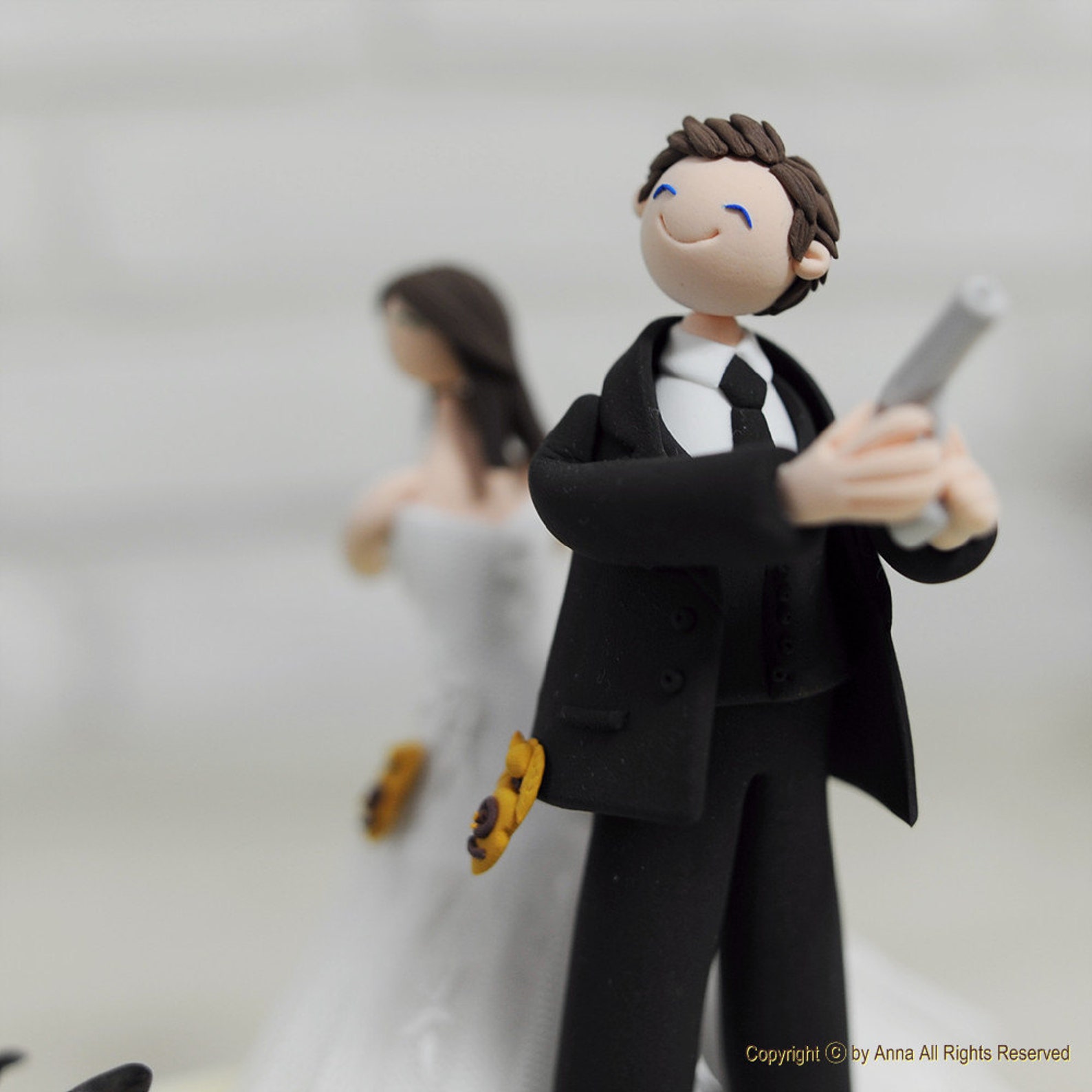 Police Agent Law Inforcement Custom Wedding Cake Topper Gift | Etsy