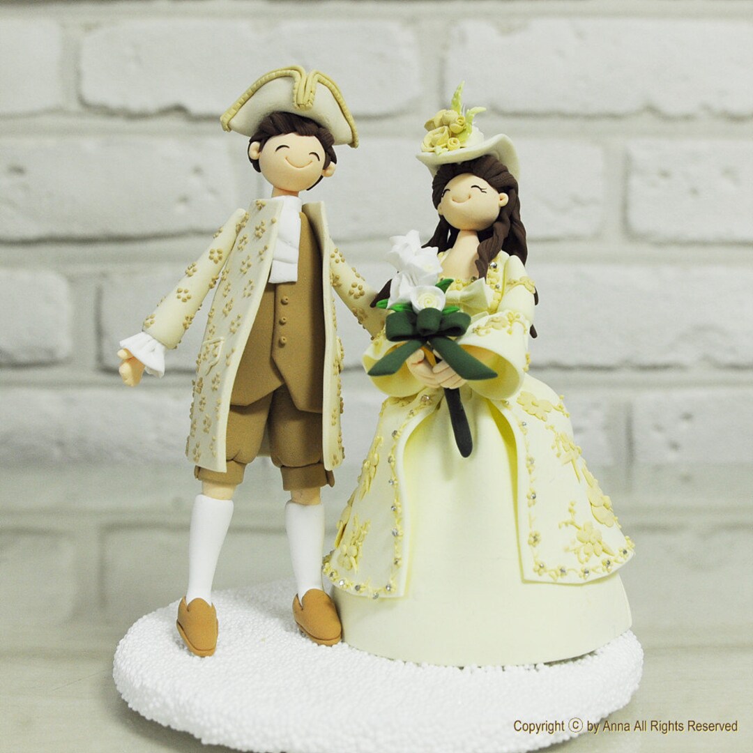 Custom Cake Topper -traditional Costume (baroque Theme)- - Etsy