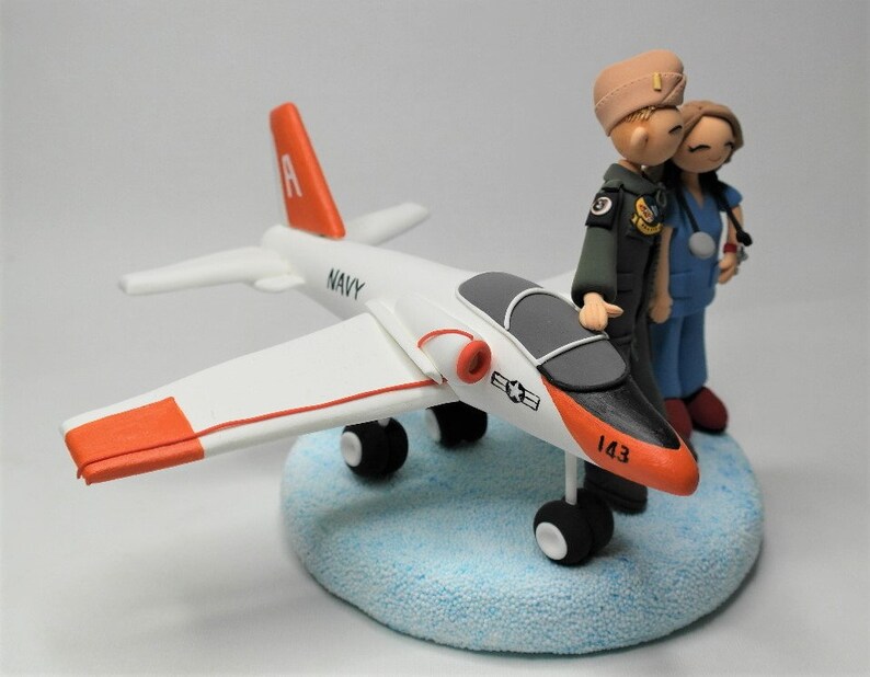 Pilot and Nurse Wedding Cake Topper - Etsy
