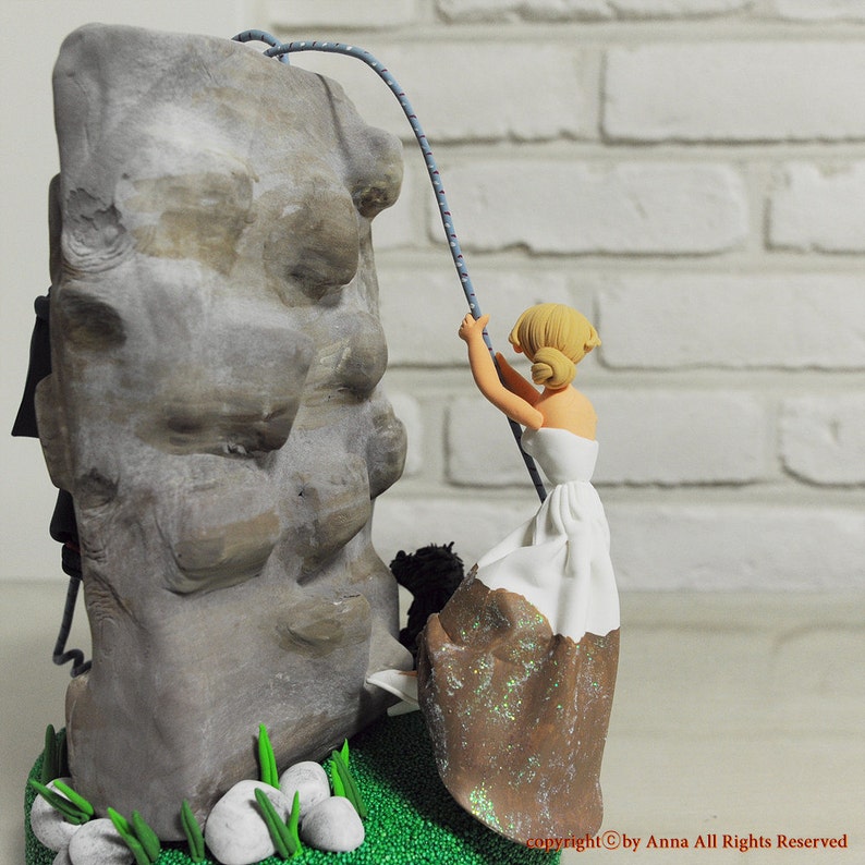 Rock Climbing Rock Climber Theme Wedding Cake Topper - Etsy