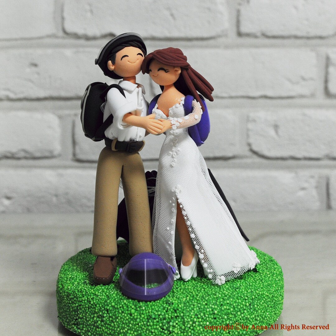 Custom Wedding Cake Topper - Sky Diving Jumping - Gift Decoration - Etsy