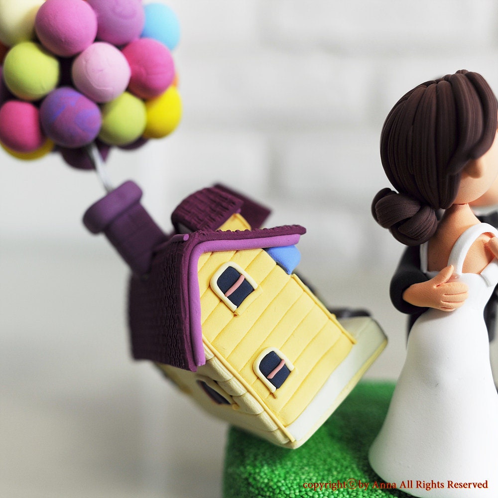 Disney's Up version custom wedding cake topper | Etsy