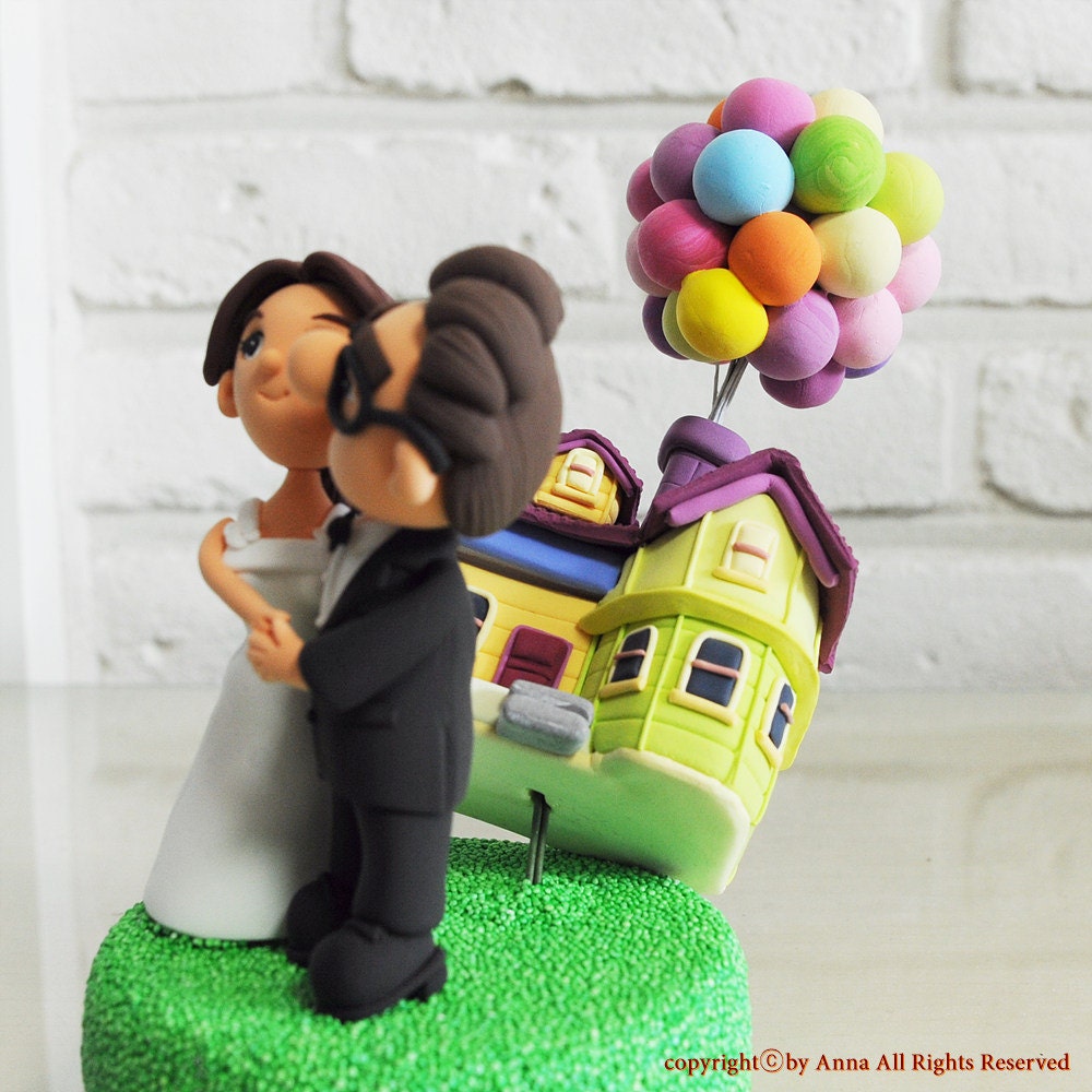 Disney's up Version Custom Wedding Cake Topper | Etsy