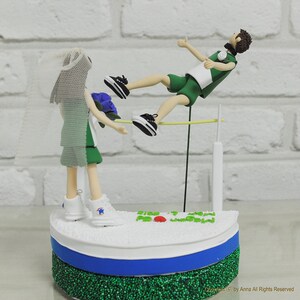 Athlete Field Track Custom Wedding Cake Topper Decoration Gift Keepsake ...