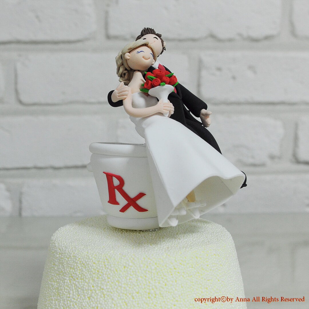 Pharmacist Custom Wedding Cake Topper Gift - Etsy