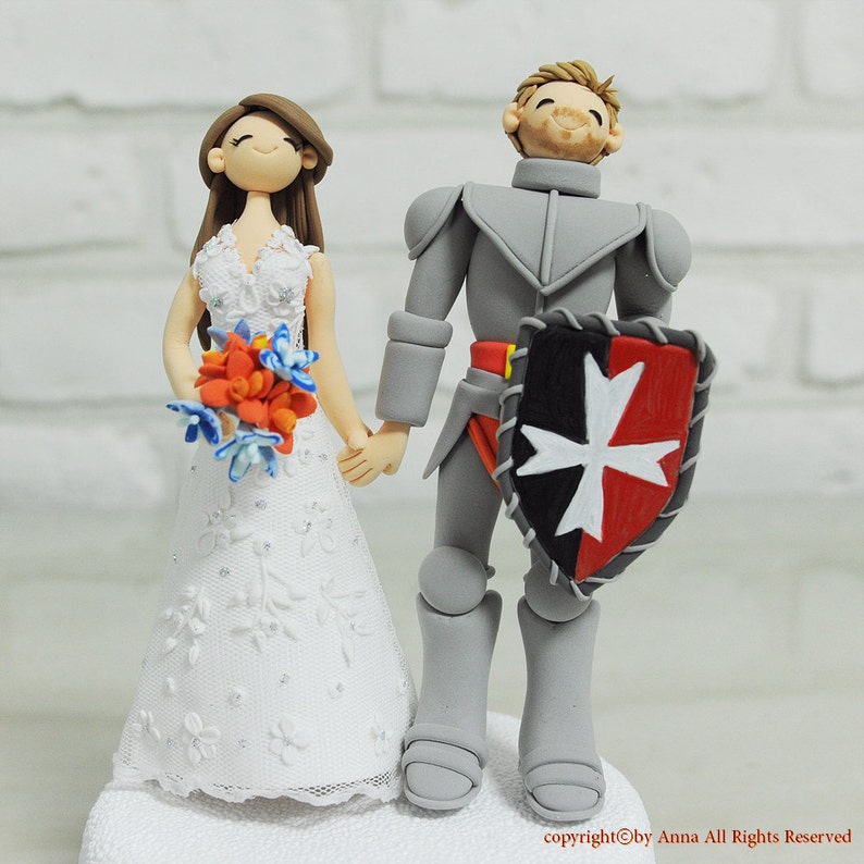 Knight Theme Custom Wedding Cake Topper Decoration - Etsy