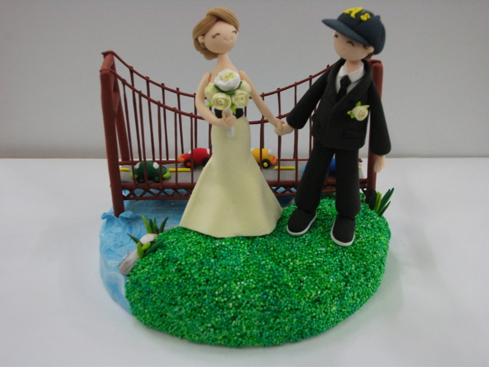 Golden Gate Bridge Wedding Cake Topper Decoration Gift - We Love San ...