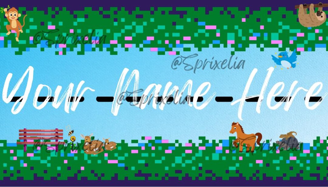 Editable Name Tags – Jungle, Underwater & Pink Themed Labels - Etsy Canada