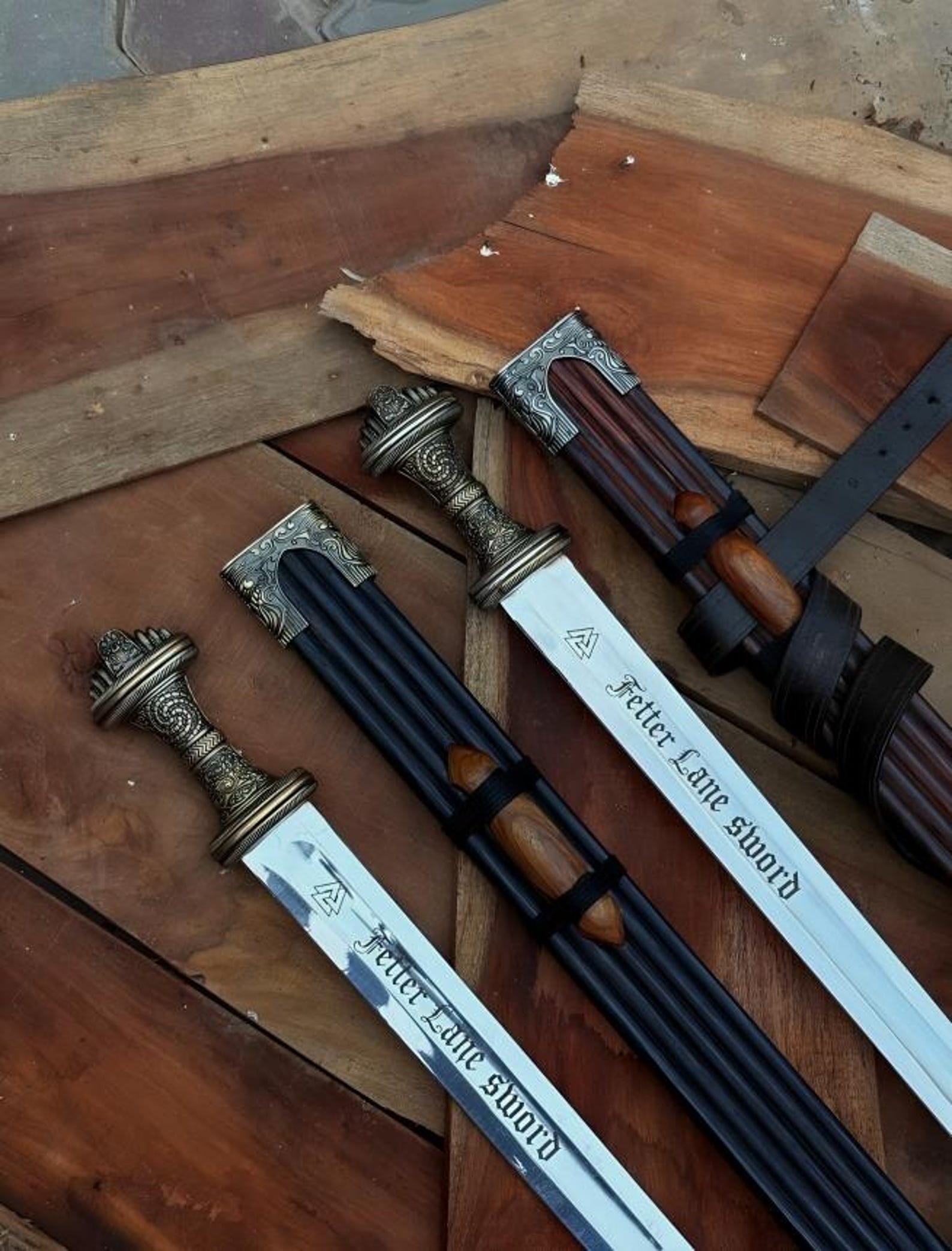 Handmade Roman Gladius Sword Replica: Stainless Steel Blade, Wooden ...