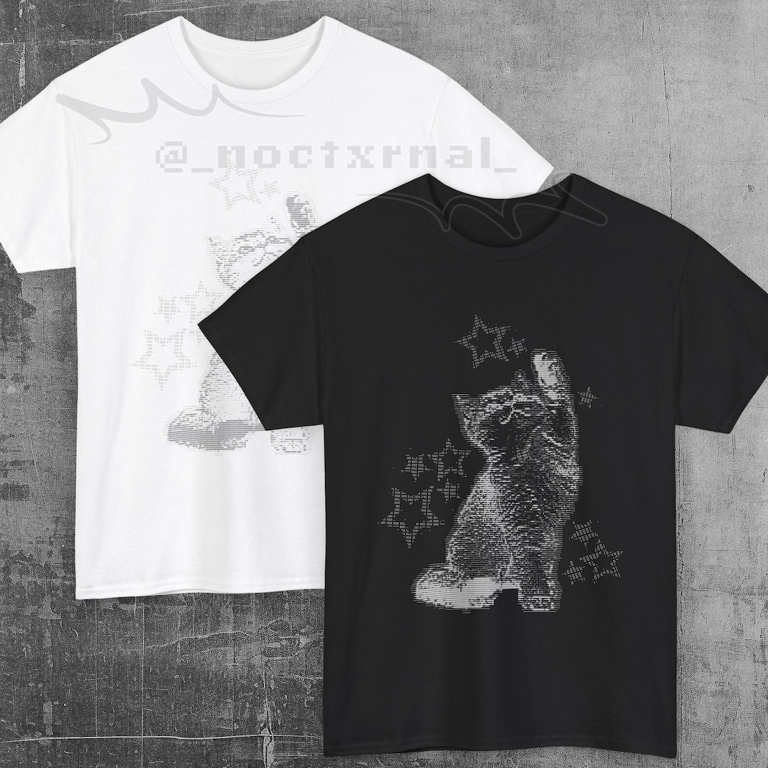 Ascii Kitty Original Cat T-shirt Front Design - Etsy