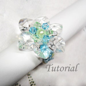 Beading Tutorial - Beaded Flower of Hearts Ring - Etsy