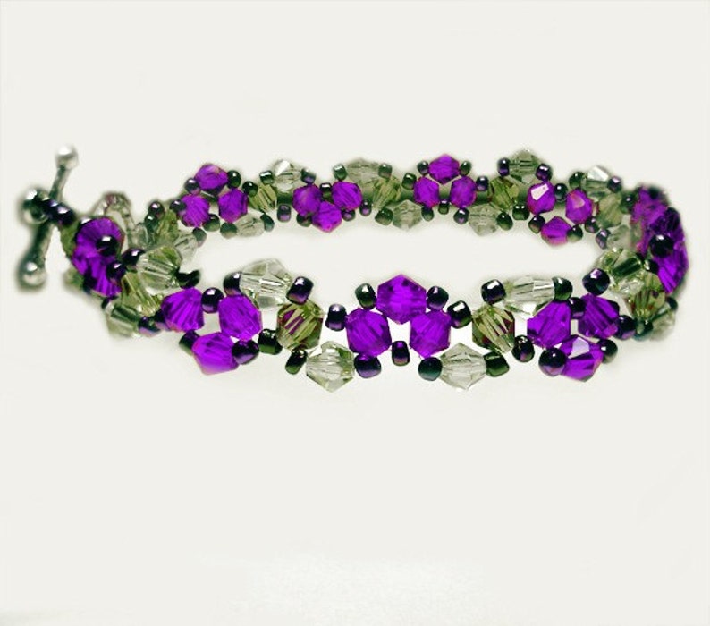 Beading Tutorial Beaded Rose Garden Bracelet - Etsy