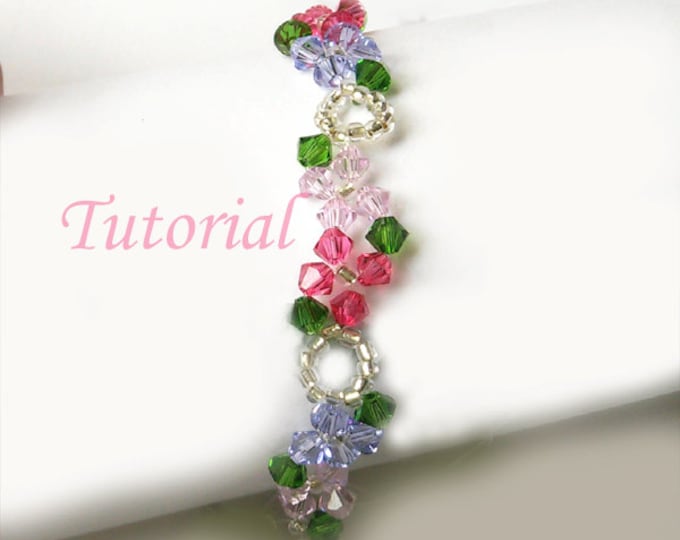 Peyote Stitch Bead Pattern Royal Ruffles Beaded Bracelet Tutorial ...