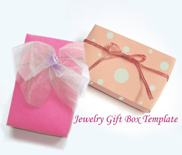 Printable Rectangular Jewelry Gift Box Template - Etsy