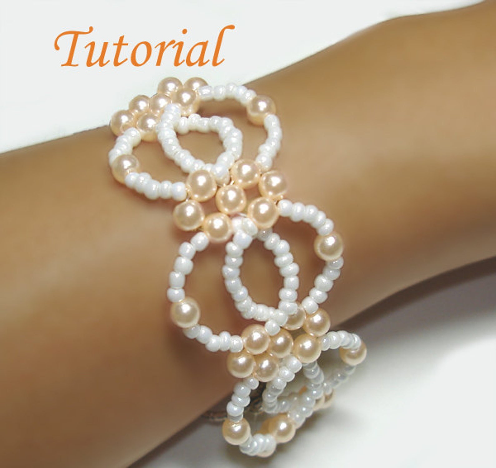 Beading Tutorial Bead Interlocking Bracelet Pattern, Beaded Bracelet ...