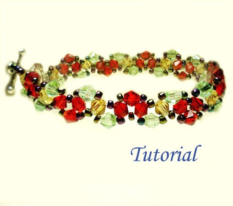 Beading Tutorial Beaded Rose Garden Bracelet - Etsy