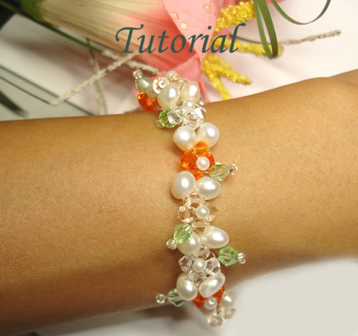 Beading Tutorial Beaded Joy of Spring Bracelet Pattern, Freshwater ...
