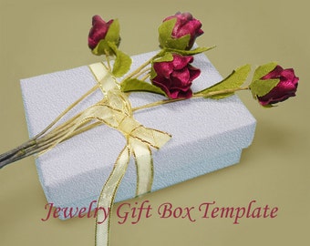 Printable Rectangular Jewelry Gift Box Template | Etsy