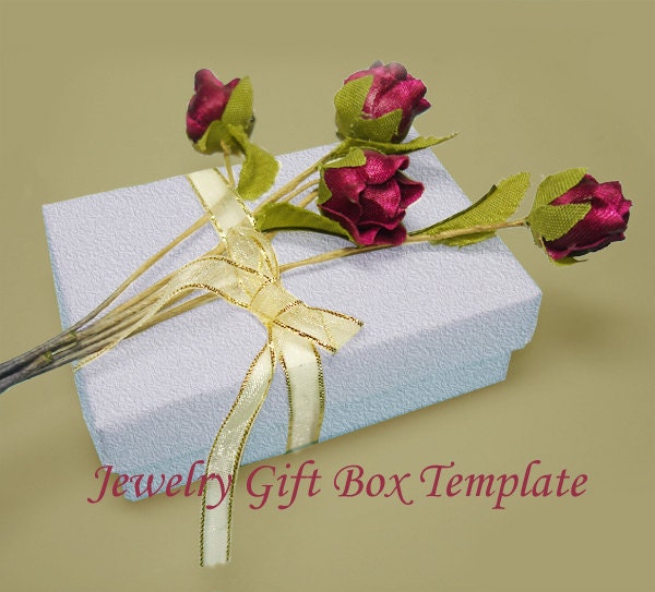 Template Printable Rectangular Jewelry Gift Box - Etsy