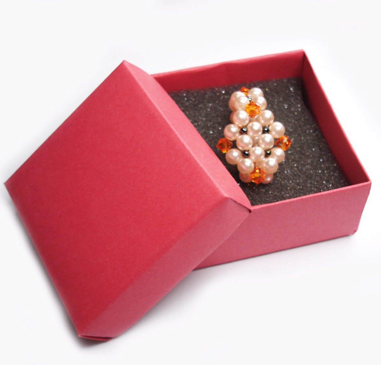 Template - Printable Square Jewelry Gift Box - Etsy