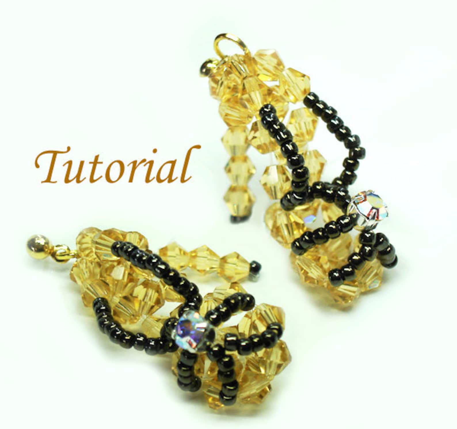 Beading Tutorial - Beaded High Heels Earrings - Etsy