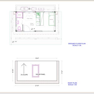 10x20 ADU Studio | 200 Sq Ft - Tiny House Cabin Plan | Backyard Guest ...