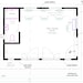 Custom 14x20 Ft Office + Storage Plan – 280 Sq. Ft, Grey, Full Bath ...