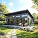 20x36 Ft - 2 Bedroom Cabin Plans • 700 Sq. Ft • Grey Siding • Single ...
