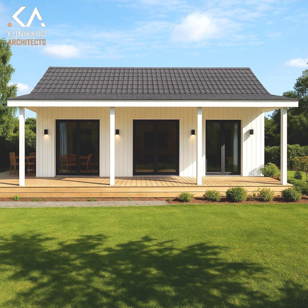 Scandi‑white Small 1 Bed/1 Bath House Plan 18x38ft – 650 Sq Ft Interior ...