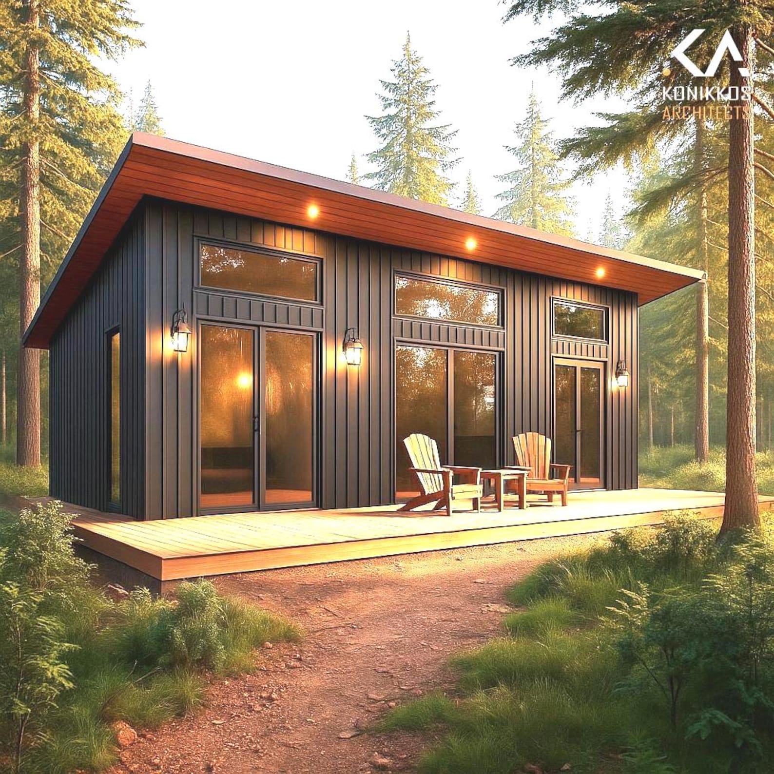 18x38 Ft - 1 Bedroom 650 Sq Ft - House Plans PDF | Lean to Roof ADU ...