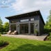 20x30 Ft - 1 Bedroom Cabin Plans - 600 Sq. Ft + Porch, Grey Siding ...