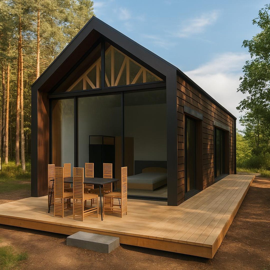 16x38ft ADU Site Development Plan – Tiny House Barn W/ Landscaping ...