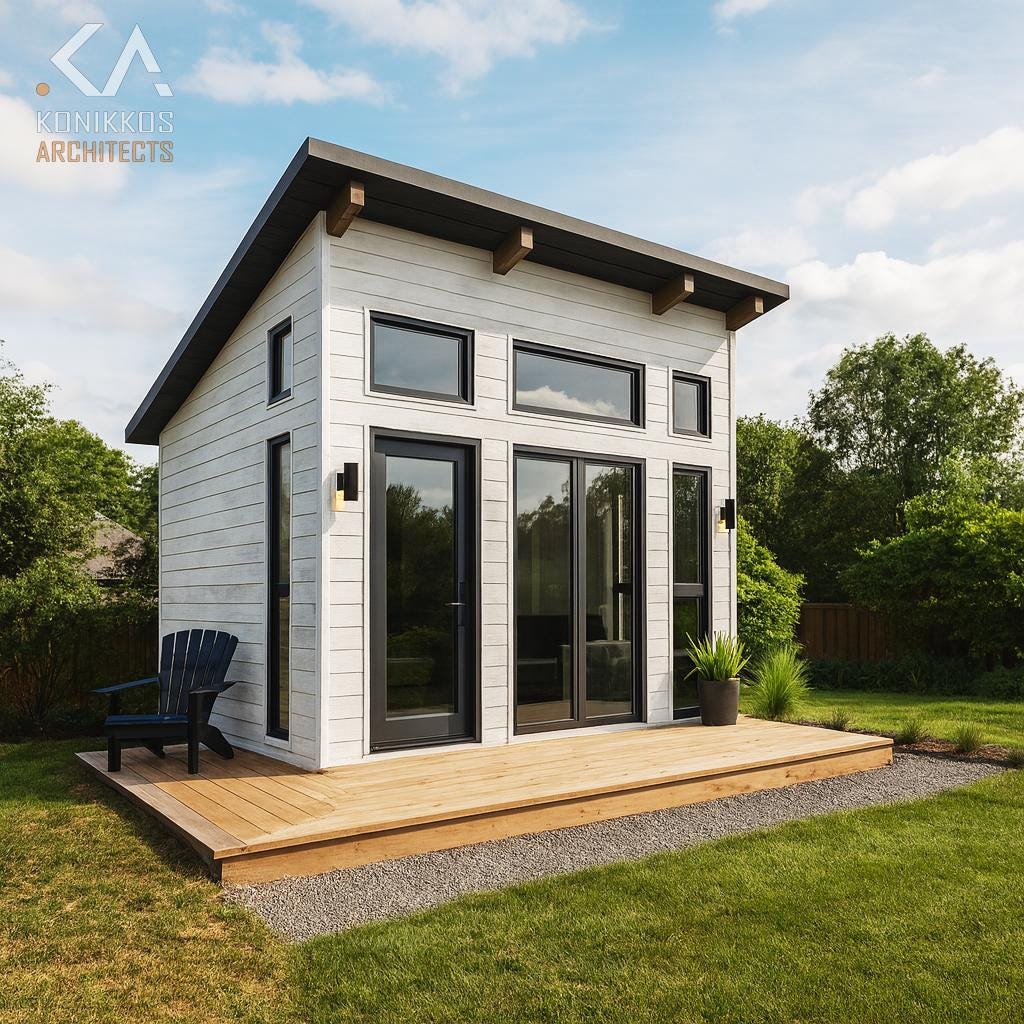14x14 Ft Home Office Shed / Storage Cabin – 196 Sq Ft, Wooden Lean Roof ...