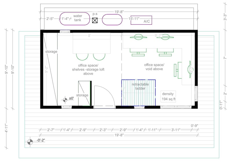 20x10 Ft Home Office With Loft 10x10 Ft, 300 Sq Ft, Lean Shed Roof ...